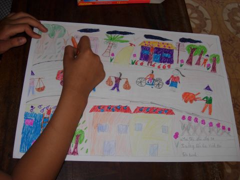 School drawing competetion on preventing typhoon damage to houses | DW ...